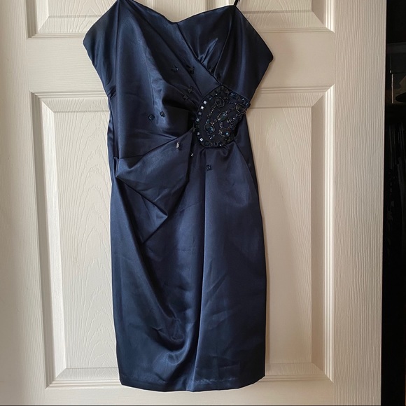 City Triangles | Dresses | City Triangles Navy Blue Strapless Prom ...